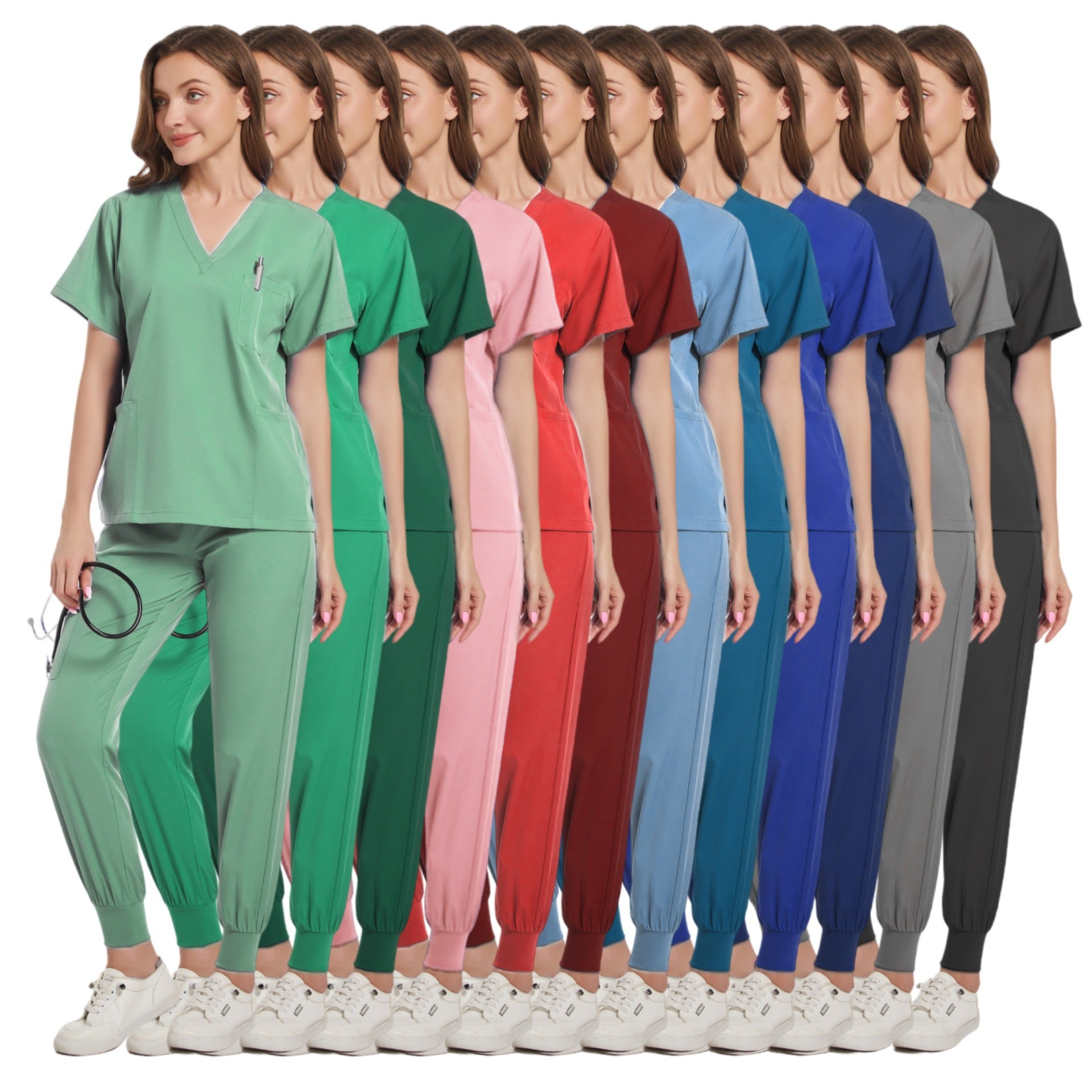 Operating Room Operating Gown Short Sleeve Doctor Elastic Scrub Suit ...